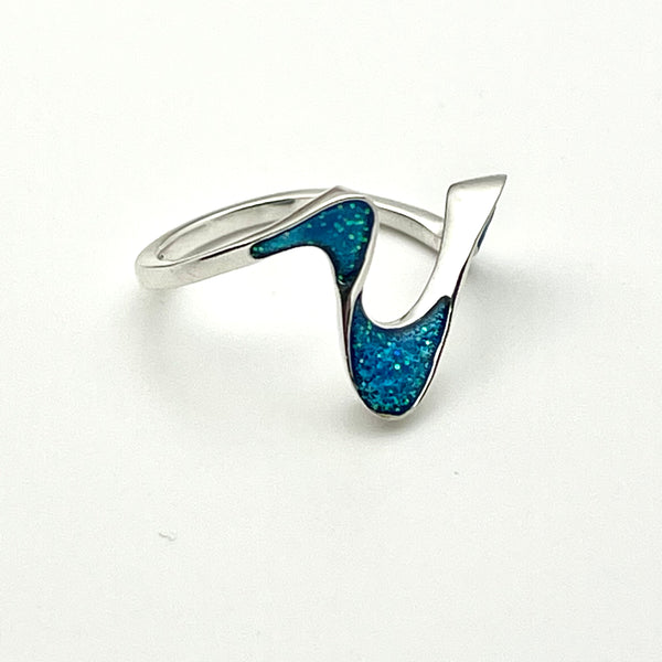 Sterling Silver Ocean Wave Ring – SilverPlus Jewellery