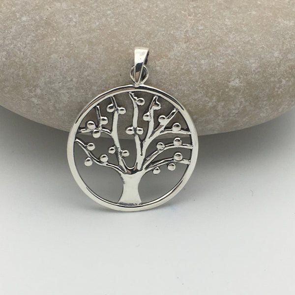 Sterling Silver Apple Tree Pendant – SilverPlus Jewellery