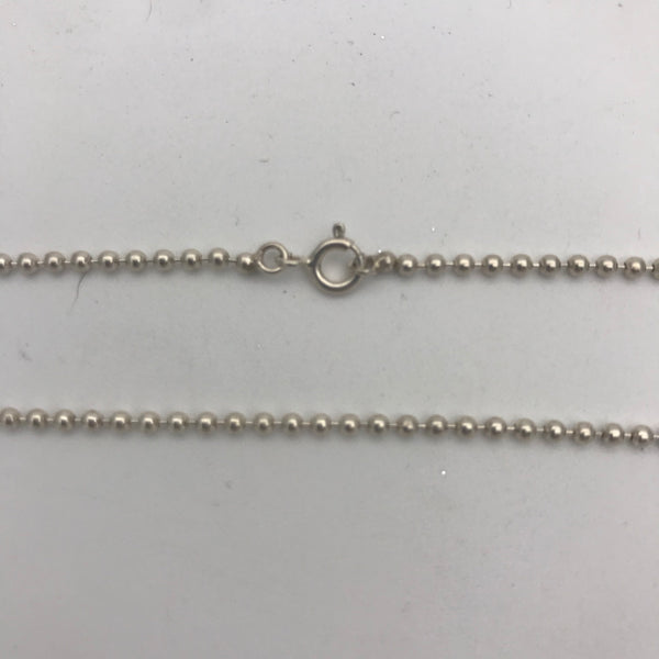 Sterling Silver Ball Link Chain Necklace 2.2 mm – SilverPlus Jewellery